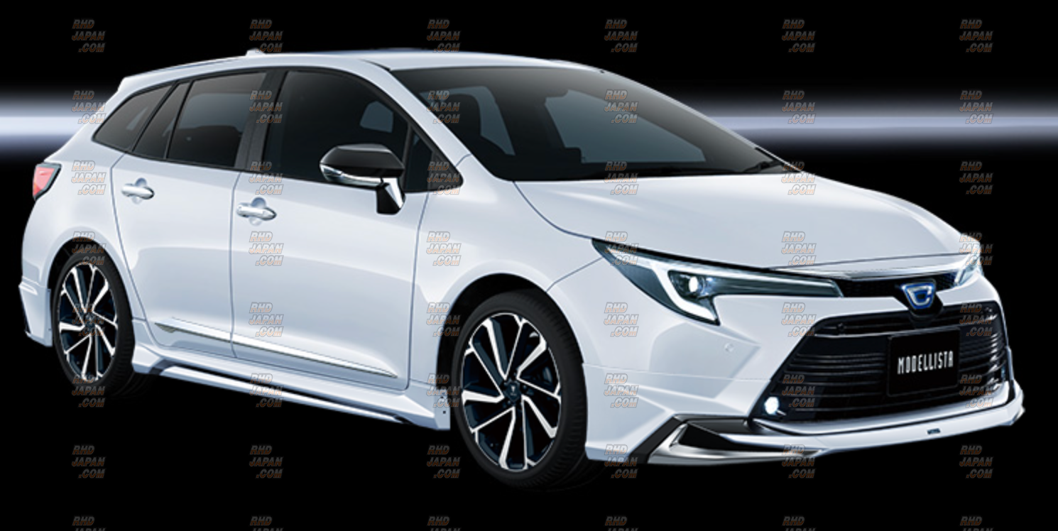 Modellista Aero Parts Set Front Spoiler Sparkling Black Pearl Crystal Shine - Corolla Touring ...